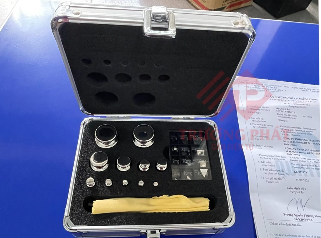Bộ quả cân E2 từ 1mg tới 200g - CÂN ĐIỆN TỬ TRƯỜNG PHÁT